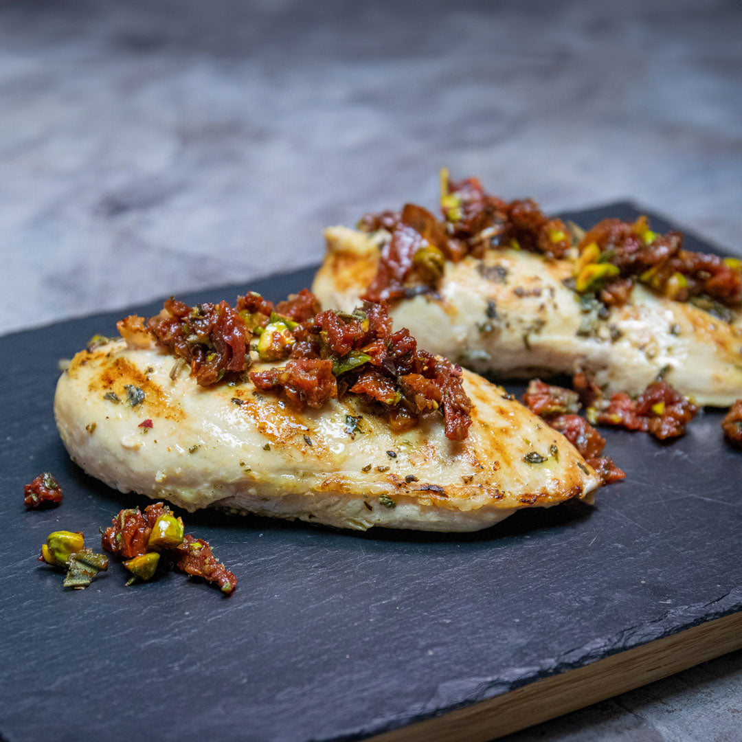 Filets de Poulet garniture bruschetta – Maison Lascours