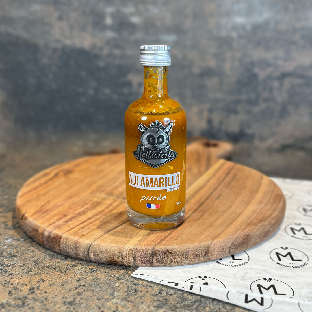 Purée de piment Aji Amarillo (moyen) - Hellicious – Maison Lascours